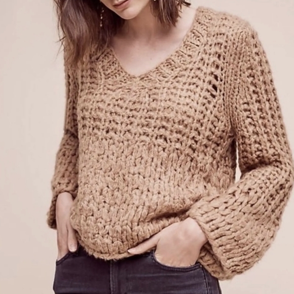 Anthropologie | Sweaters | Moon River Delaney Chunky Knit Sweater ...